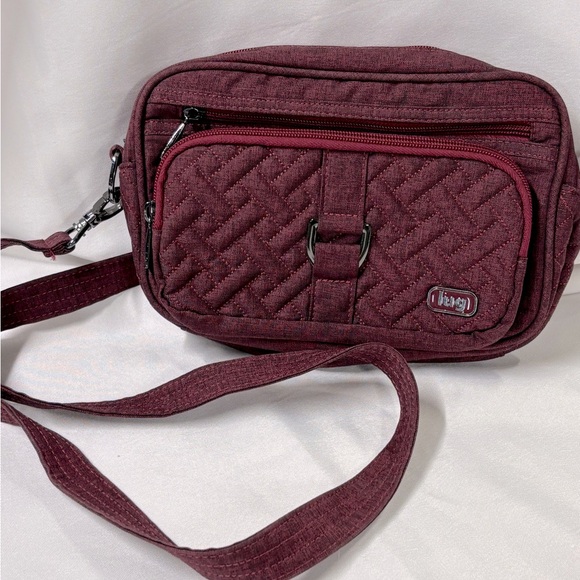 lug | Bags | Lug Carousel Quilted Crossbody Bag In Burgundy | Poshmark